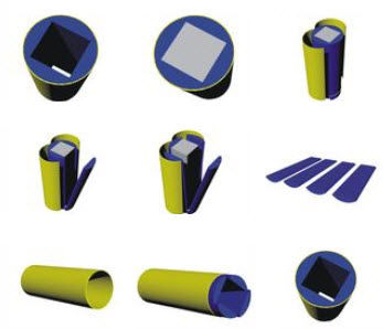 Modular formwork - DIDOR ITALIA - cardboard / column