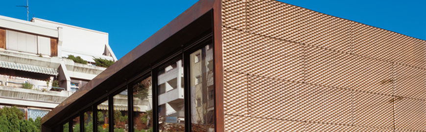 Copper sheet metal / for facade cladding / patina - TECU® BRONZE ...