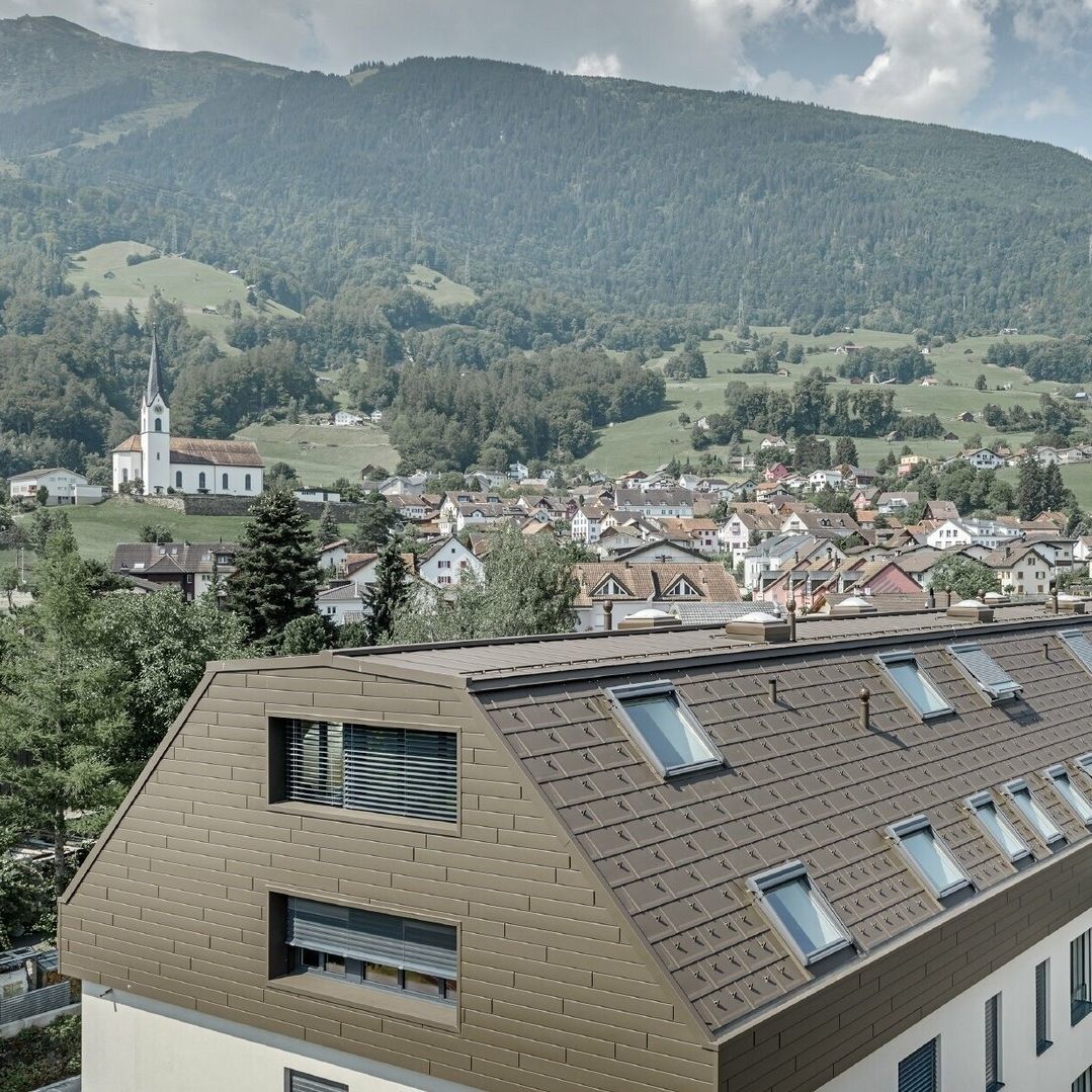 Flat roof tile - R.16 - PREFA Aluminiumprodukte GmbH - large / aluminum ...