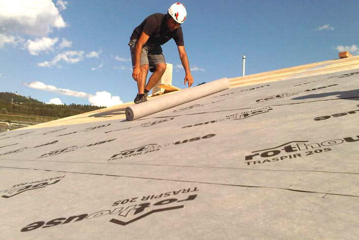 Roof wind barrier - TRASPIR 205 - ROTHO BLAAS - synthetic