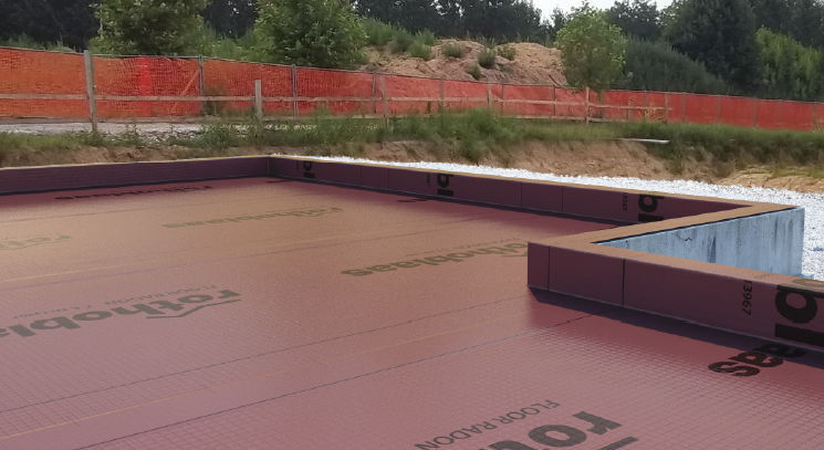 Flooring waterproofing membrane - RADON - ROTHO BLAAS - HDPE
