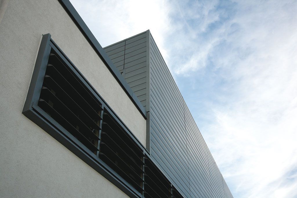 Titanium solar shading - MANUTENCOOP, MESTRE - ZINTEK - copper / zinc ...