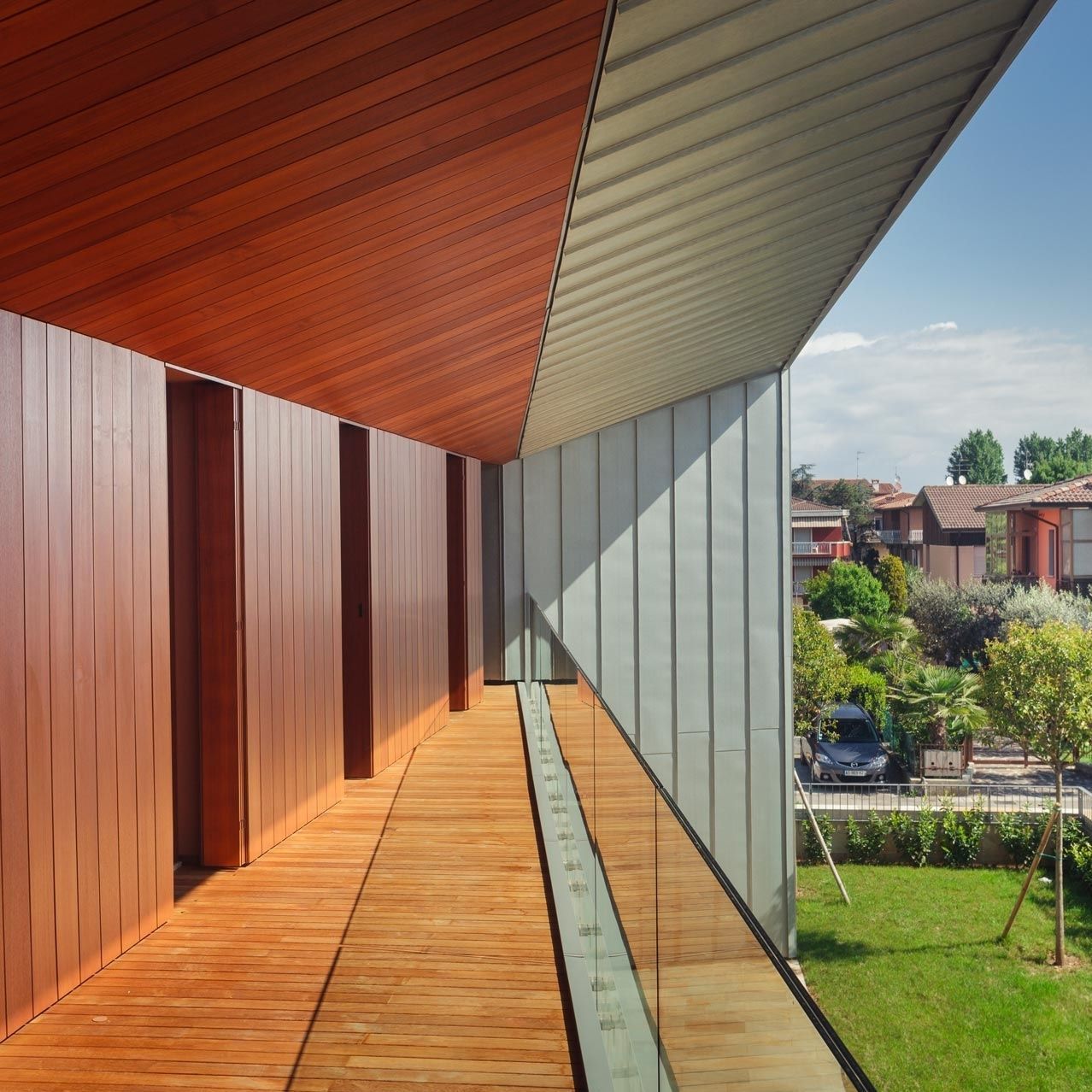 Titanium soffit - VILLE AIMARO - ZINTEK - zinc