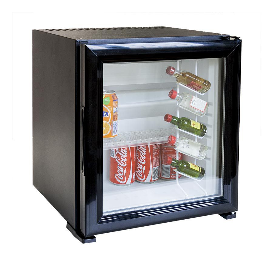 Compact minibar - A - OMNITEC SYSTEMS, S.L. - with hinged door / with ...
