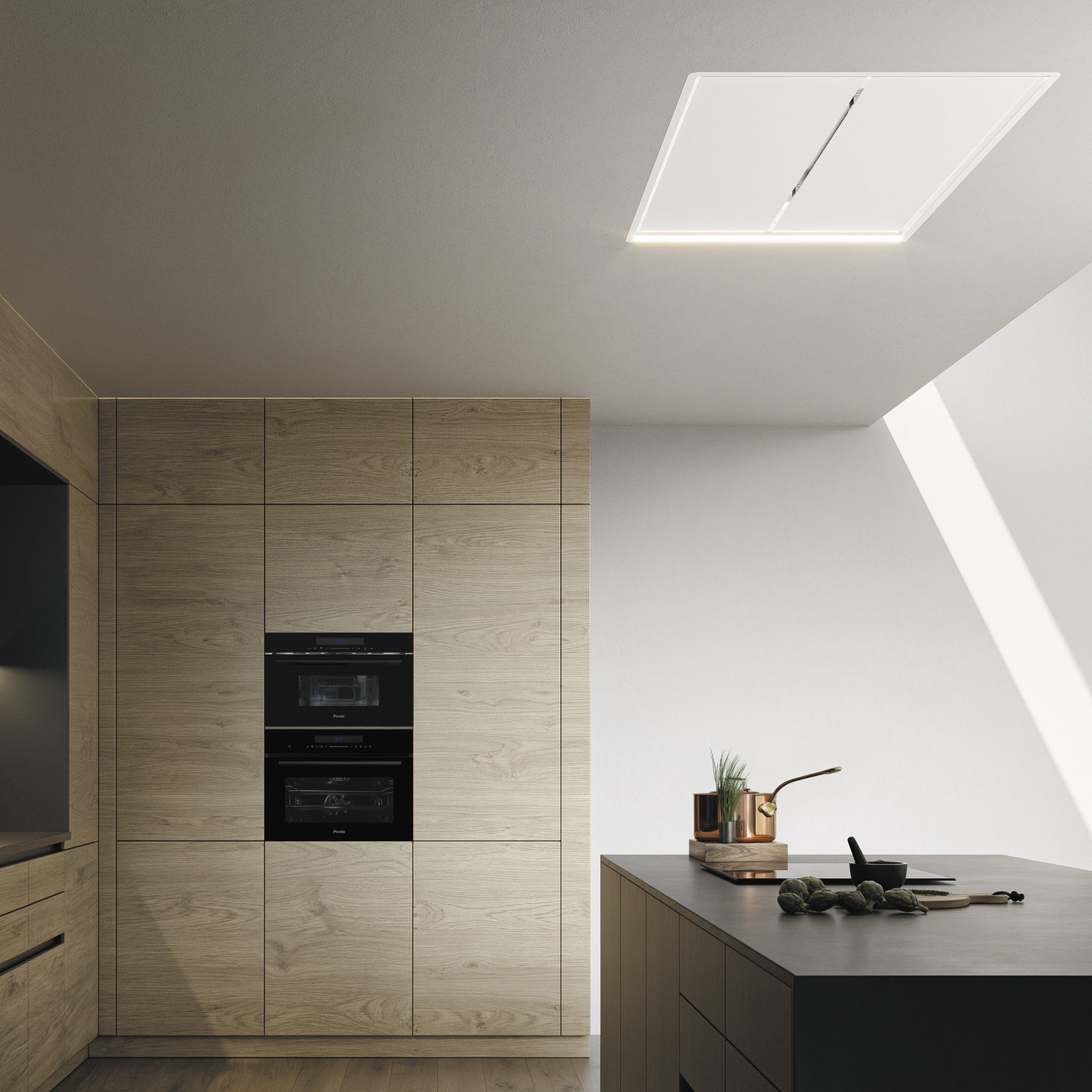 Ceiling-mounted range hood - E-237 by Pando - Pando Integral Cooking ...