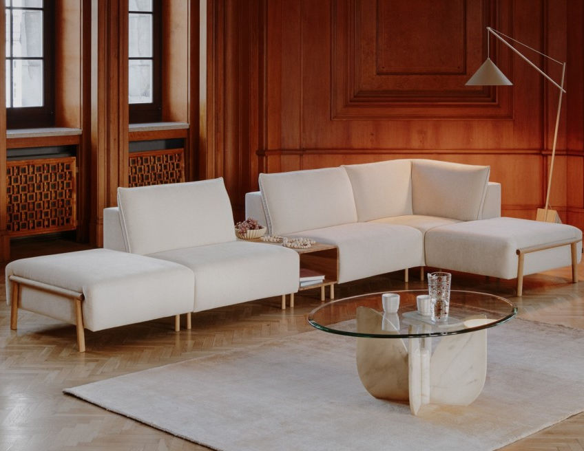 Modular sofa - LE JARDIN - SEANROYALE - contemporary / fabric / with ...