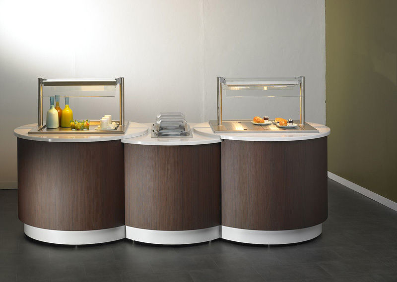 Central refrigerated buffet - VISIO - VAUCONSANT - static cold / for ...