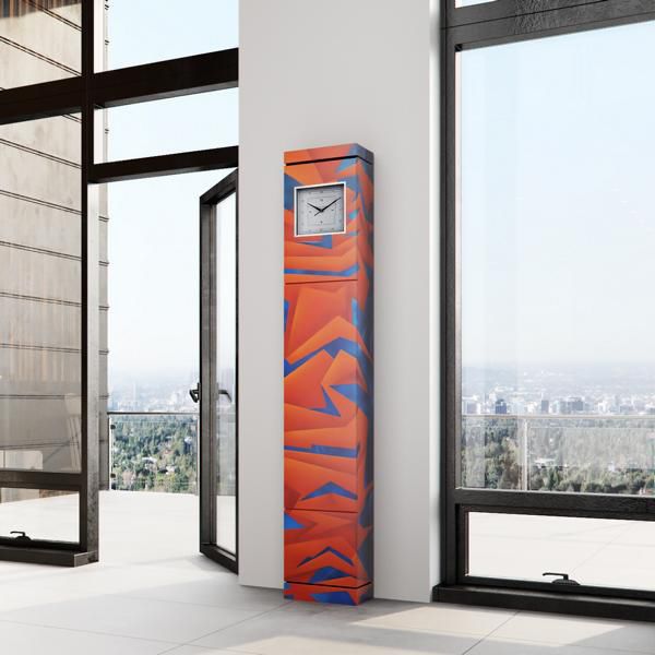 Contemporary clock - SQUARE-Streetart - ZEITCRAFT - wall-mounted ...