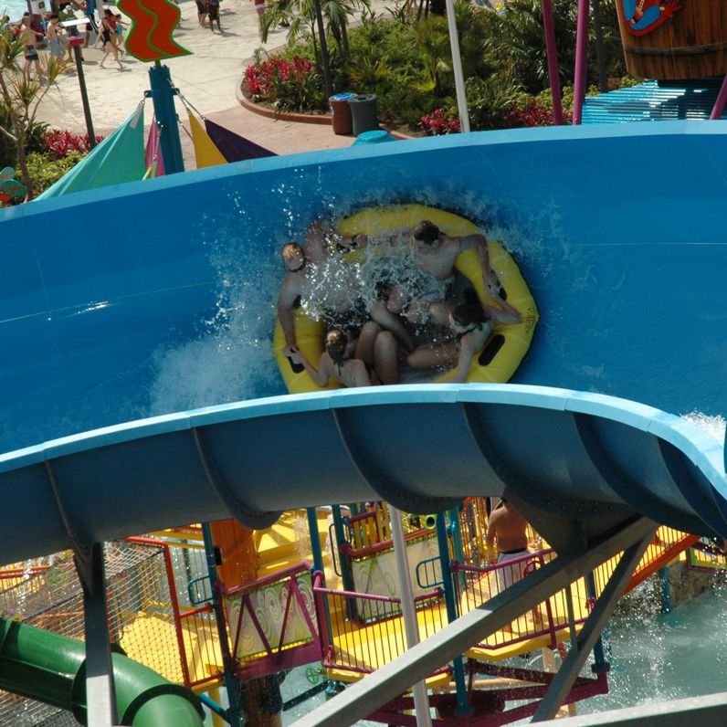 Curved slide - FAMILY - CEMI - for water park / rafting