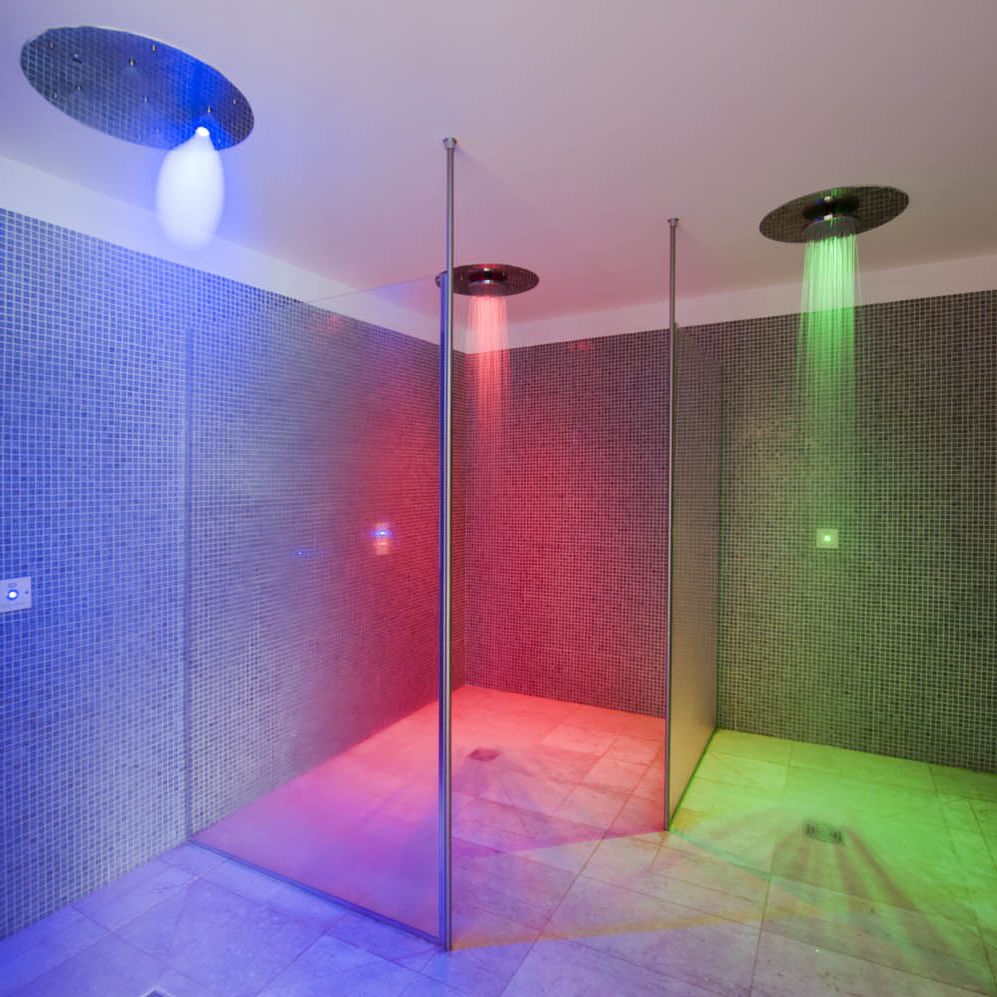 Multi-function shower - CEMI - metal / rectangular / for spa