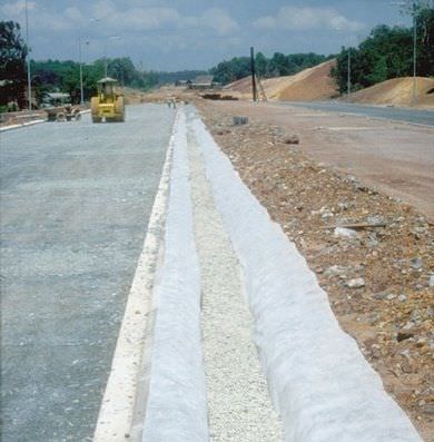 Woven geotextile - STANDARD - TERRAM - synthetic / for filtration