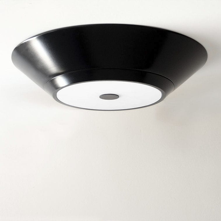 Contemporary ceiling light - PLATE - LUZ DIFUSION - round / glass ...