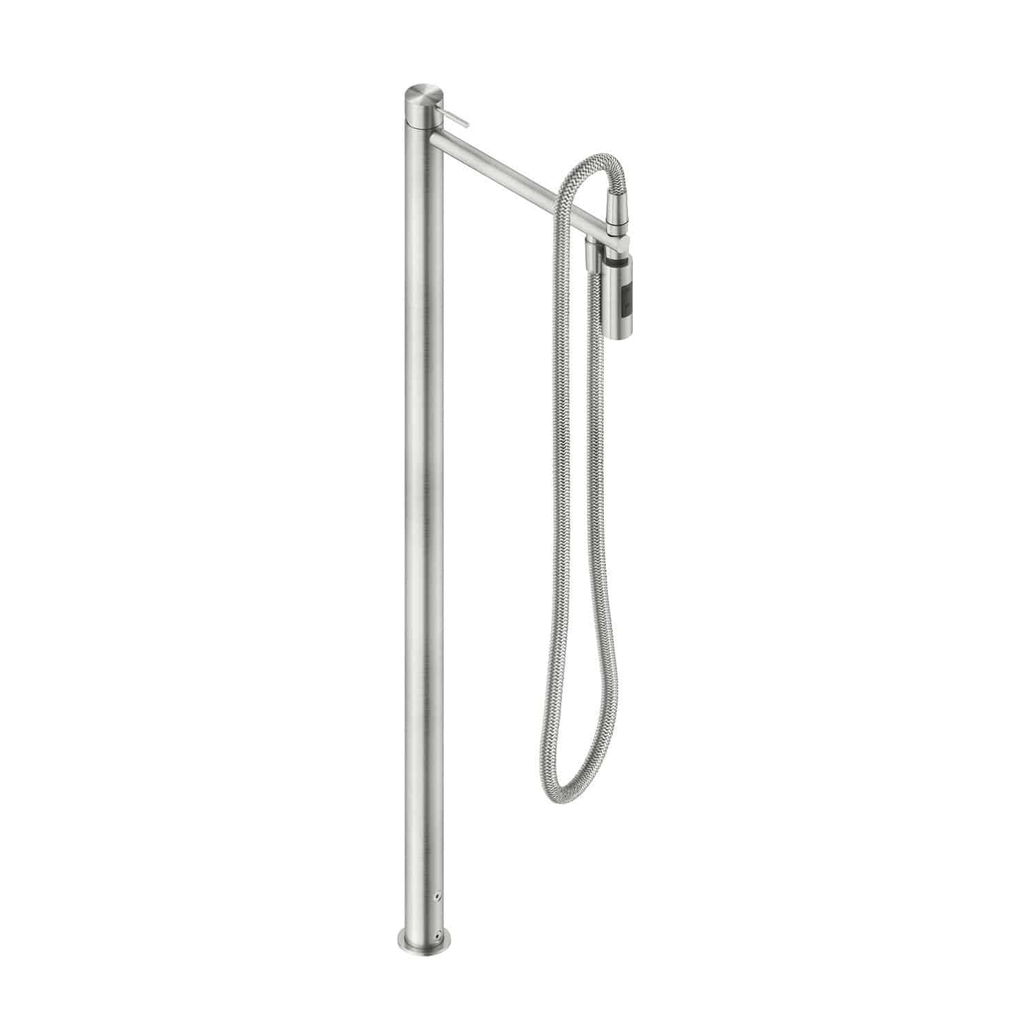 Stainless steel bathtub mixer set - VIX4940A - Neve rubinetterie ...