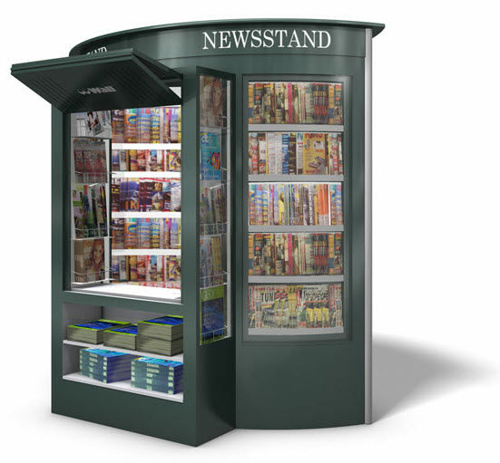 Newsstand - STREETLINE M - Wall AG - steel