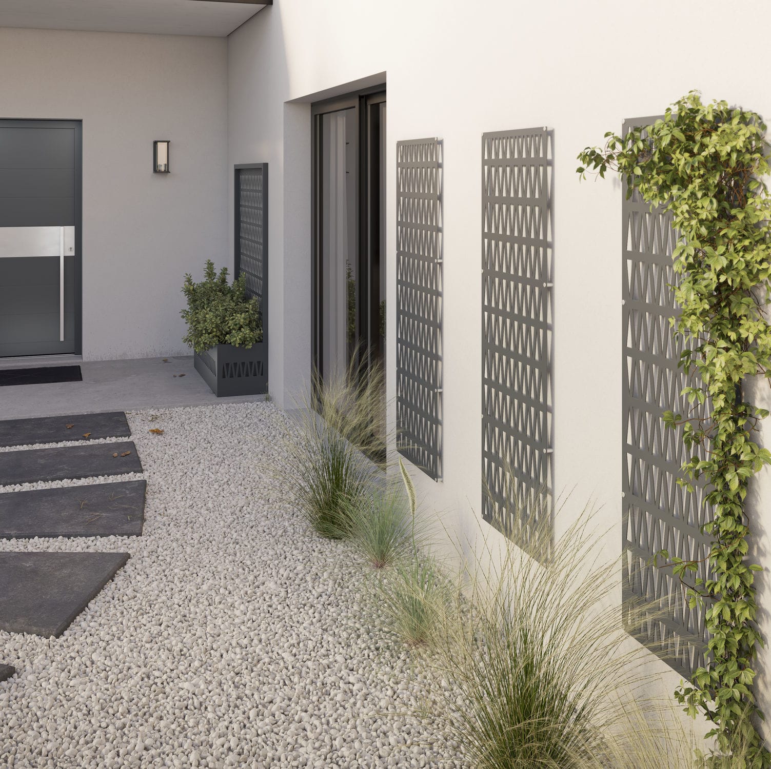 Aluminum decorative panel - DEROG - Kostum - for facade / perforated ...