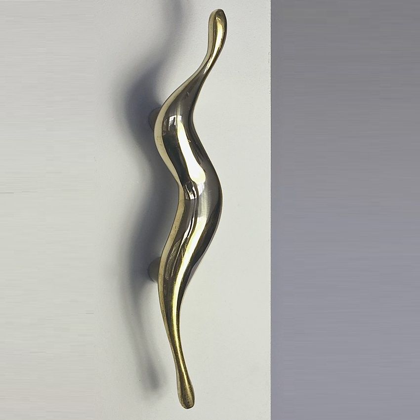 Door pull handle - SHIM - Philip Watts Design - brass / aluminum / bronze