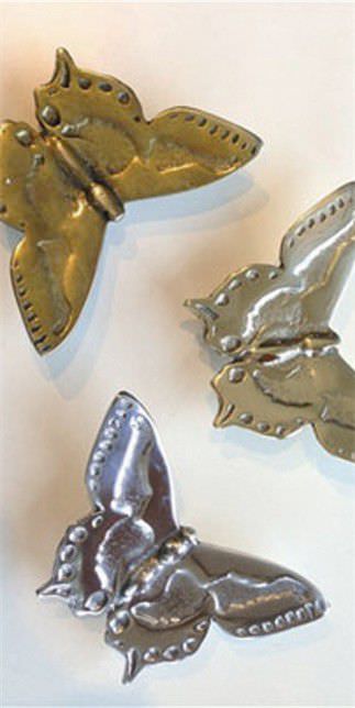 Aluminum furniture handle - BUTTERFLY - Philip Watts Design - bronze ...