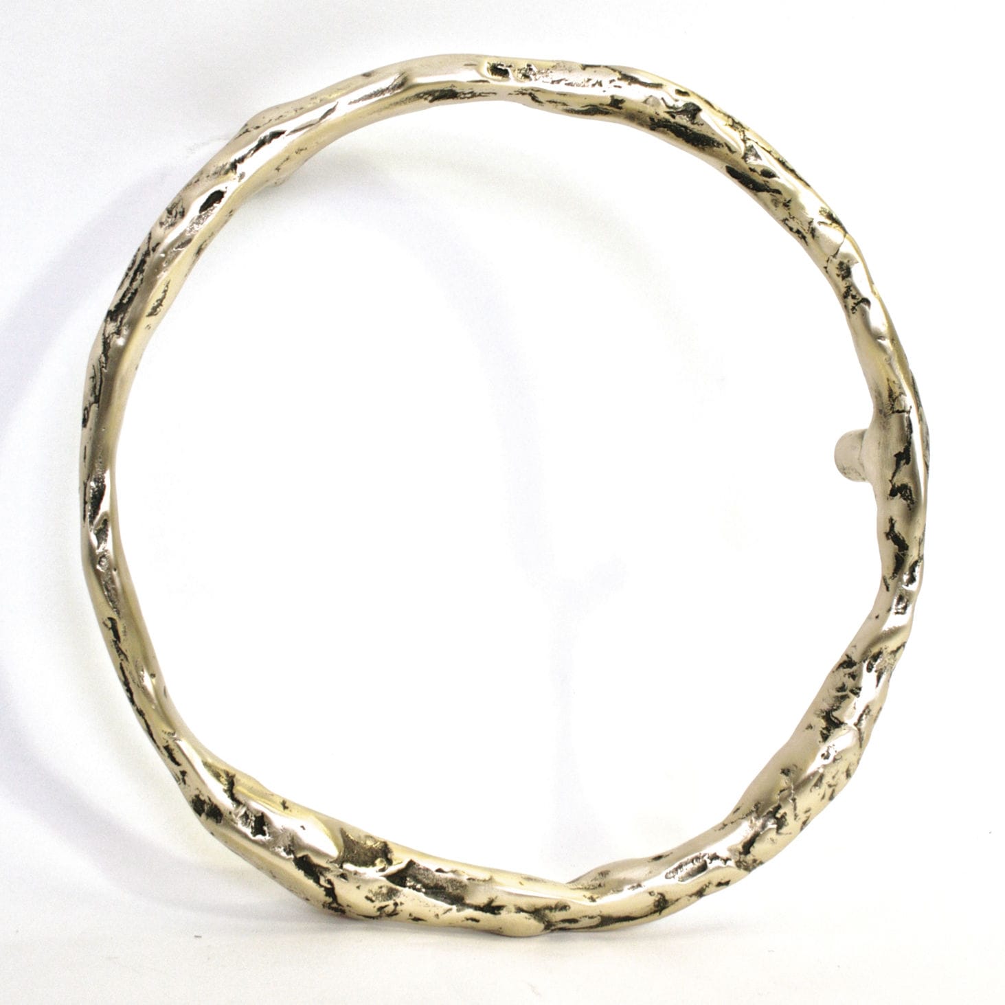 Door pull handle - LARGE RING - Philip Watts Design - brass / aluminum ...