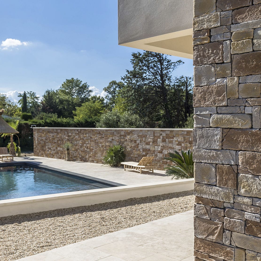 Engineered stone wall cladding - OLYMPE TERRE D'ARGILE - ORSOL ...