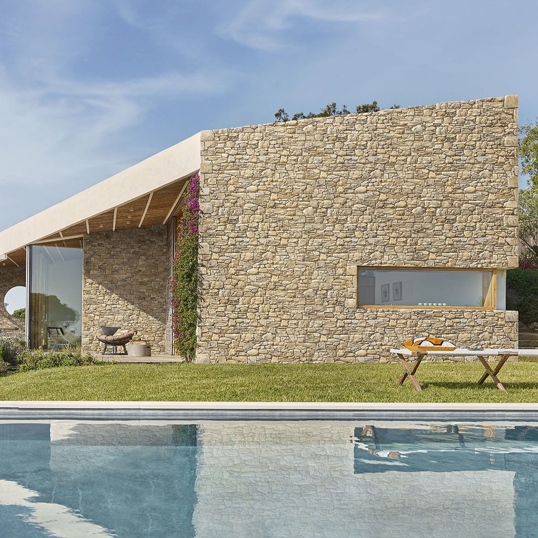 Engineered stone wall cladding panel - ROCA TON BRONZE - ORSOL - for ...