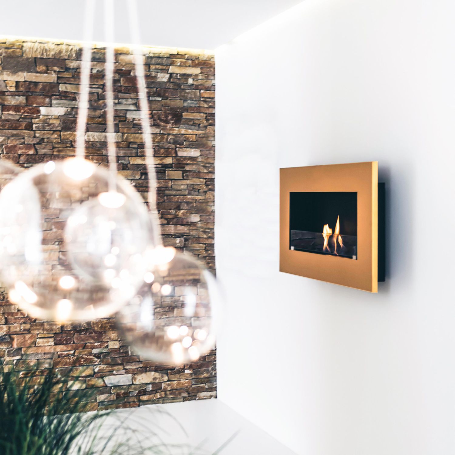 Bioethanol fireplace - NEW YORK PLAZA - Decoflame - wall-mounted ...