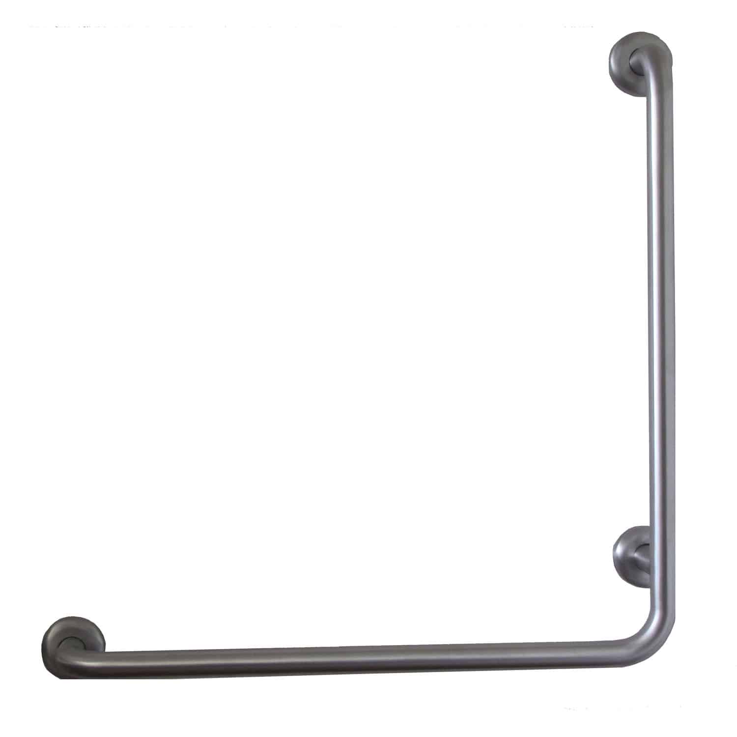 Stainless steel grab bar - BA90CS - HEXOTOL - L-shaped / corner / wall ...