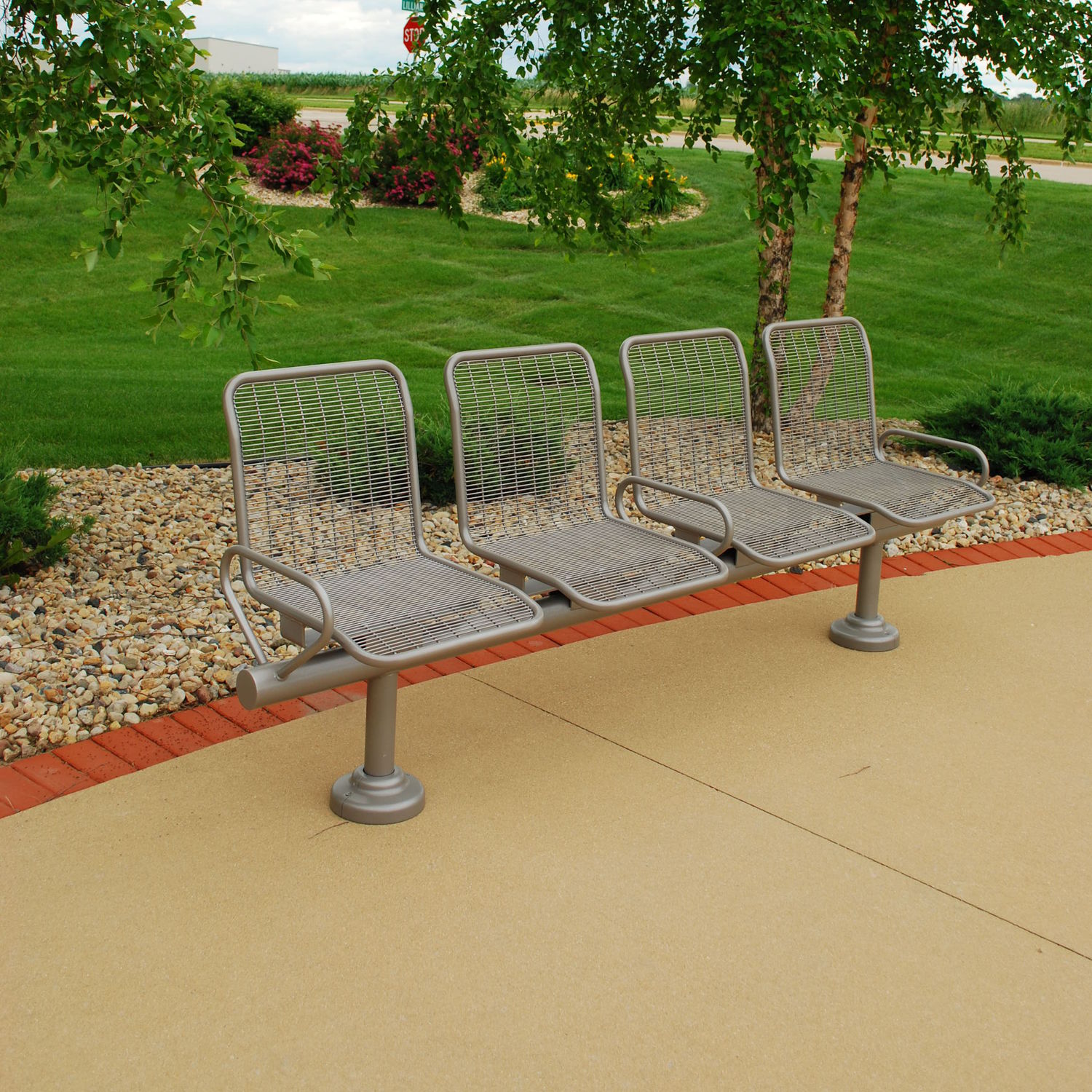 Powder-coated steel beam chair - CUNNINGHAM™ - Madrax/Thomas Steele - 2 ...