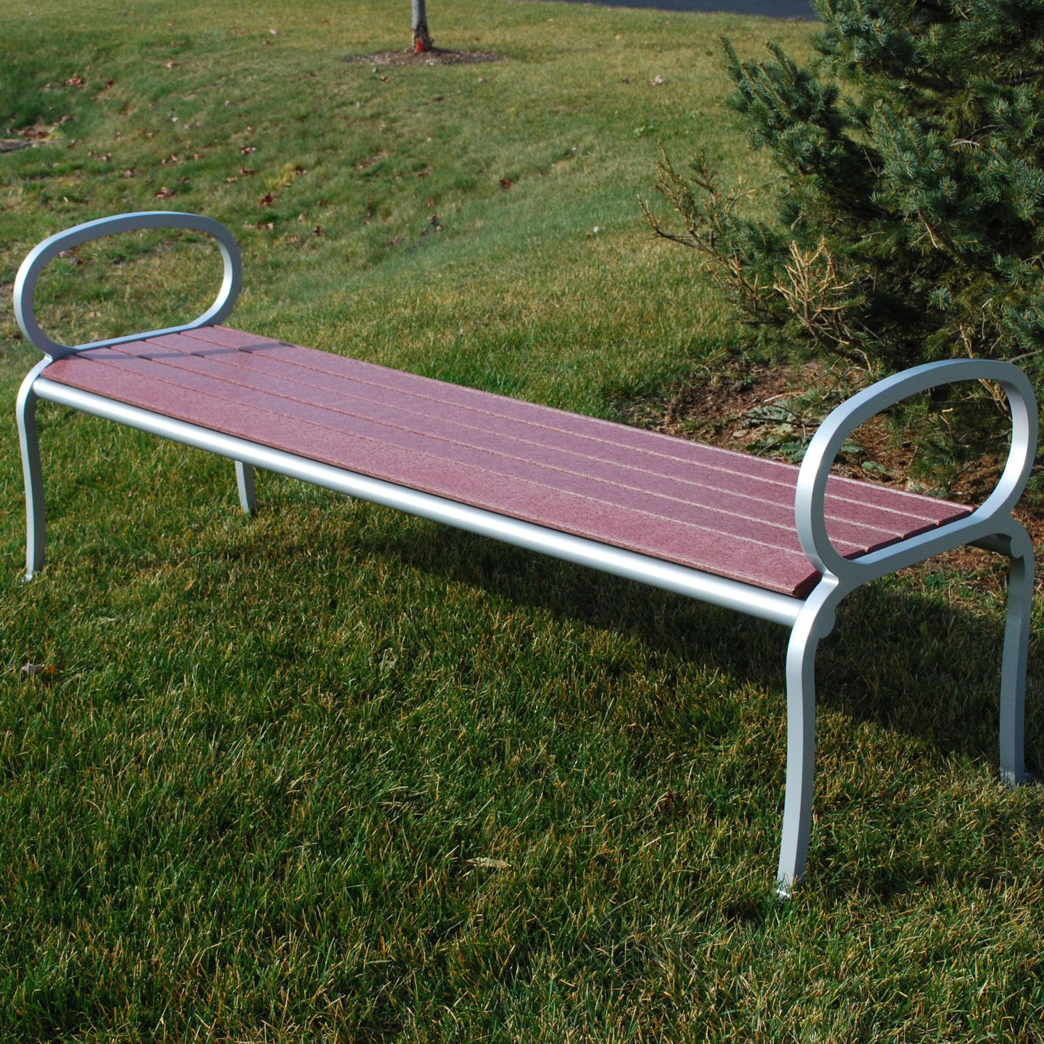 Contemporary public bench - LANGDON™ - Madrax/Thomas Steele - steel ...