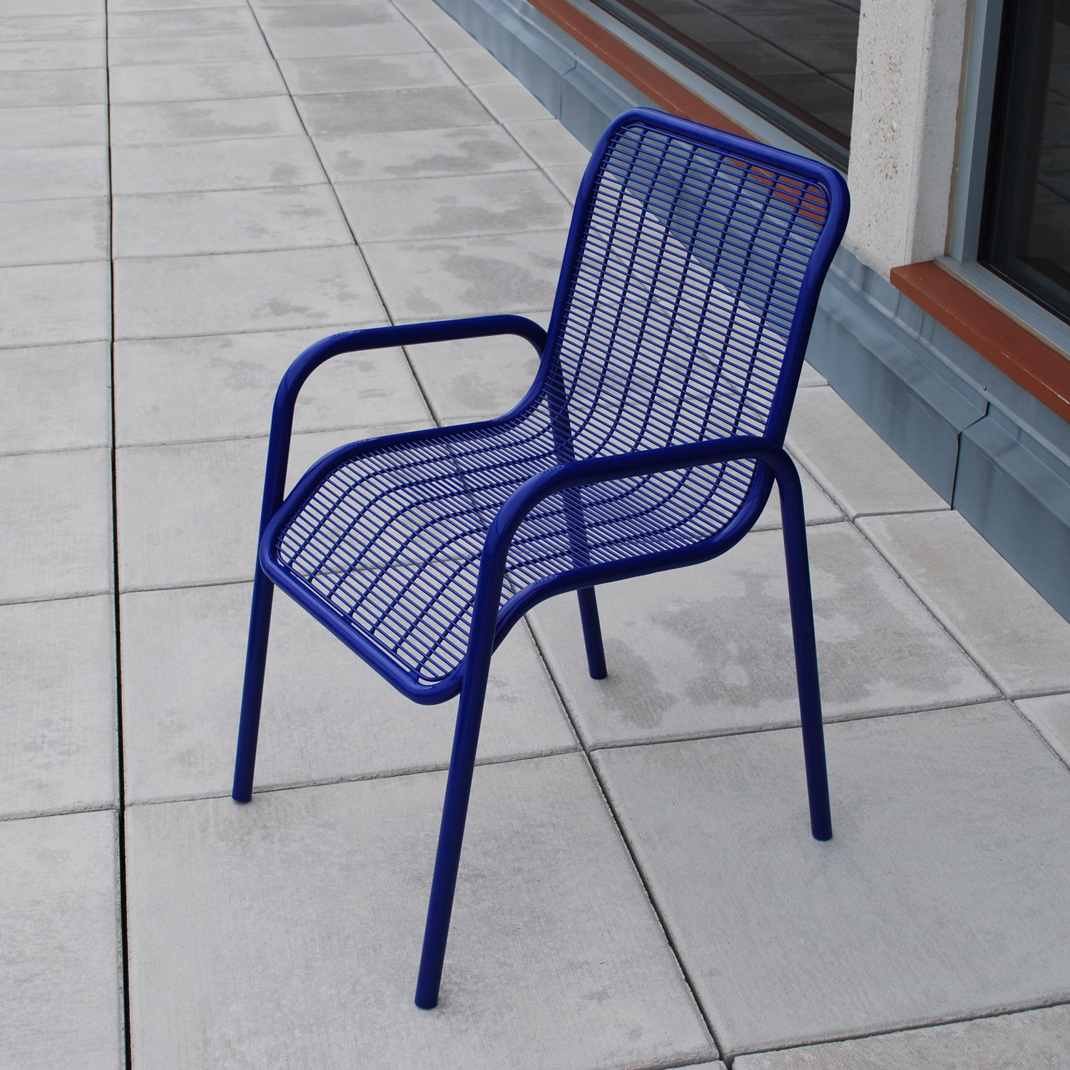 Contemporary chair - Cafe Chairs - Madrax/Thomas Steele - perforated ...