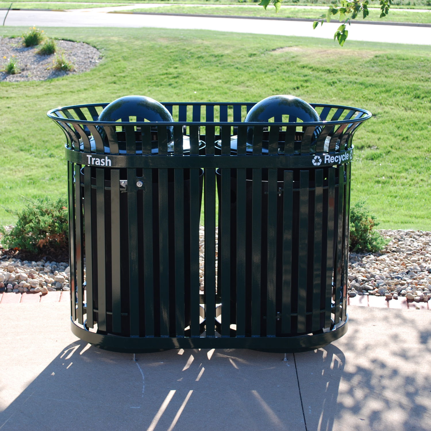 Public trash can - CARNIVAL™ DUAL - Madrax/Thomas Steele - powder ...