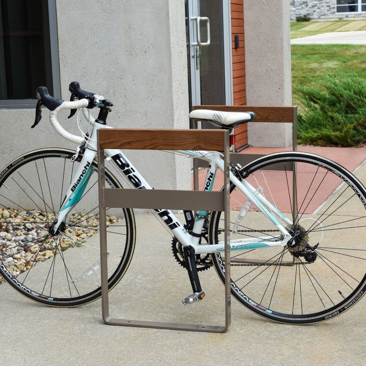 Floor-mounted bike stand - VILAS - Madrax/Thomas Steele - wooden ...