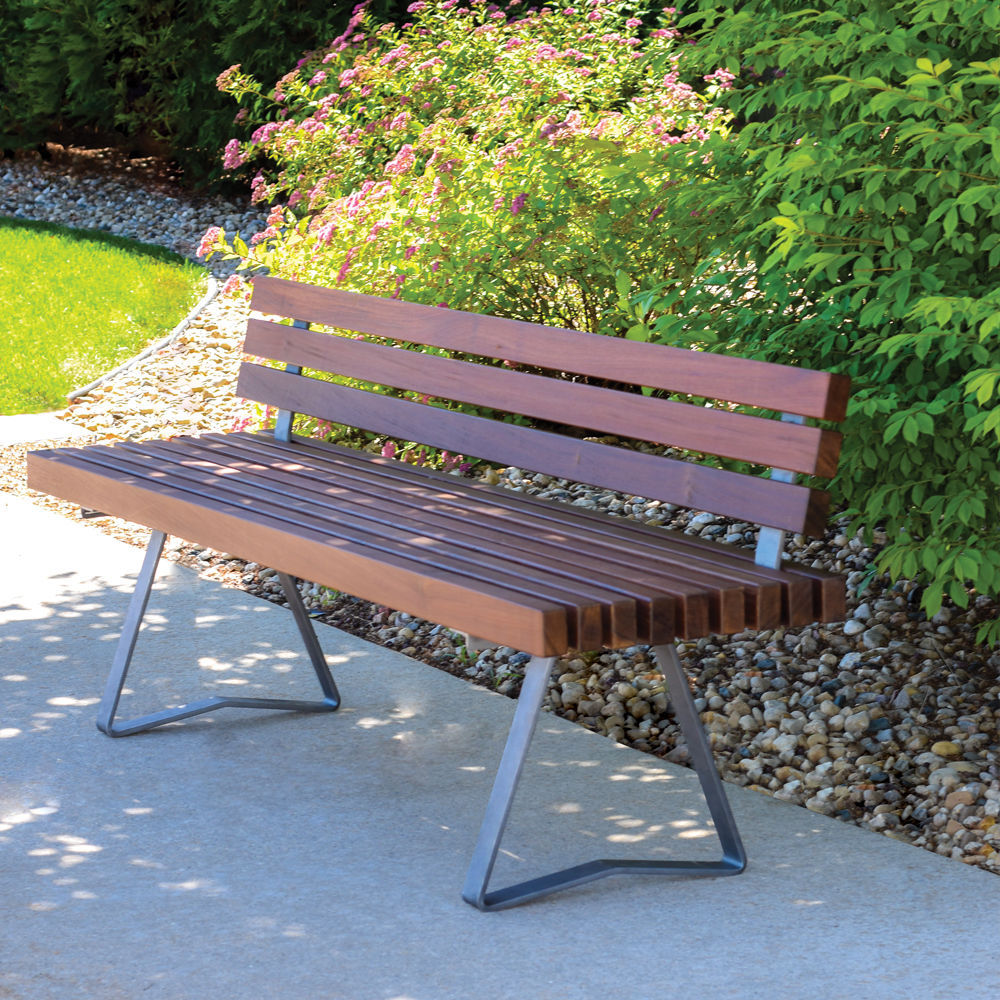 Contemporary public bench - SAWYER - Madrax/Thomas Steele - powder ...