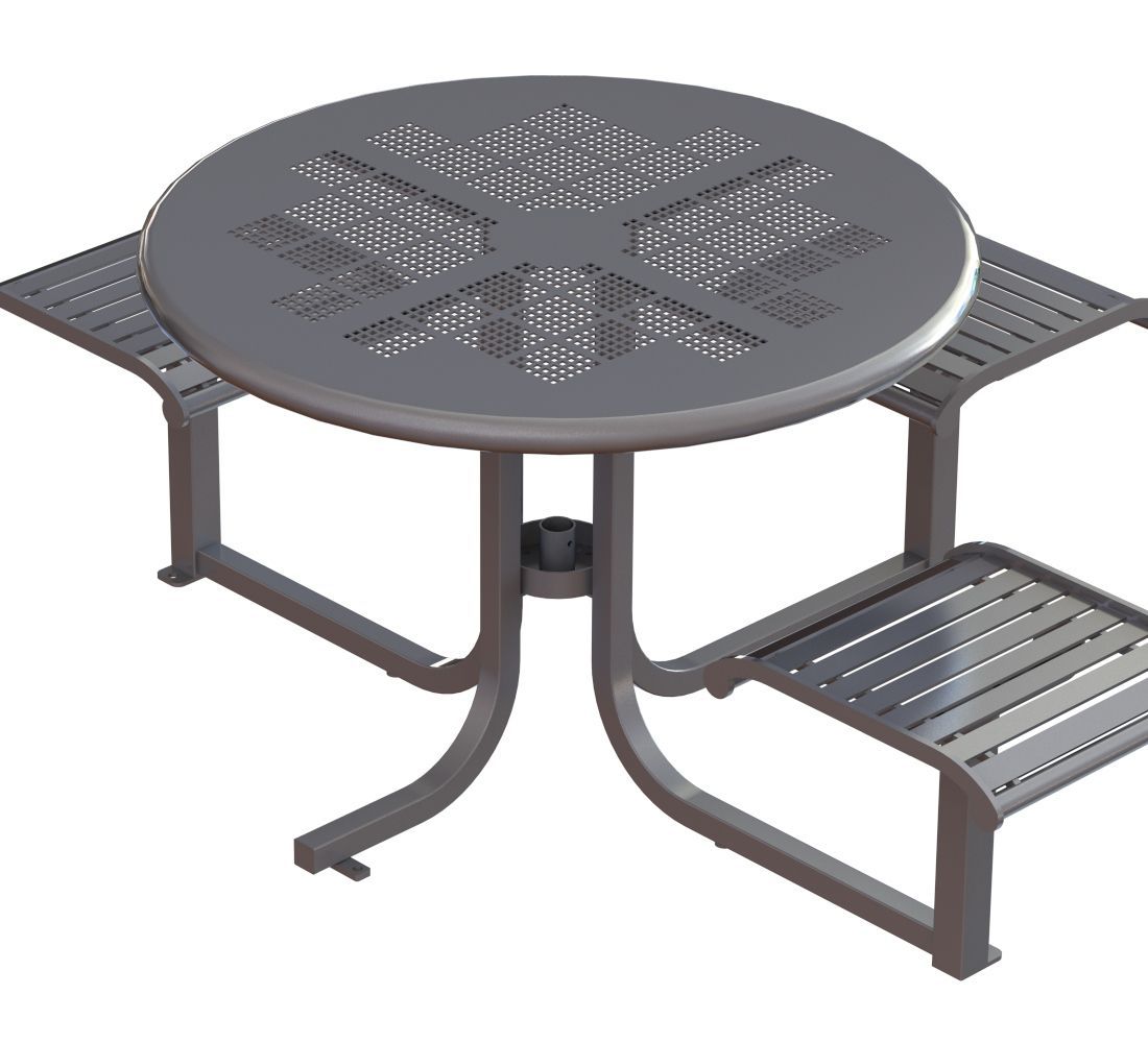 Contemporary picnic table - LANGDON - Madrax/Thomas Steele - ipe ...