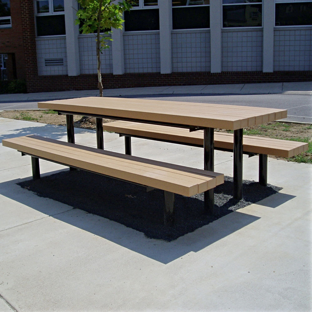 Contemporary picnic table - WALDEN™ - Madrax/Thomas Steele - recycled ...