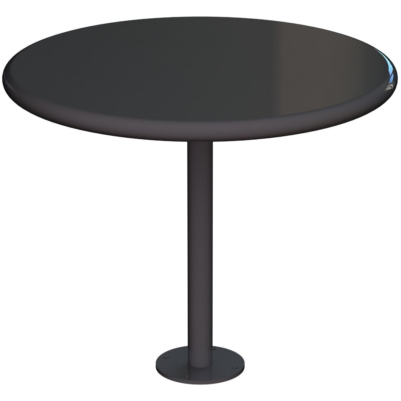 Contemporary bistro table - ODYSSEY - Madrax/Thomas Steele - powder ...