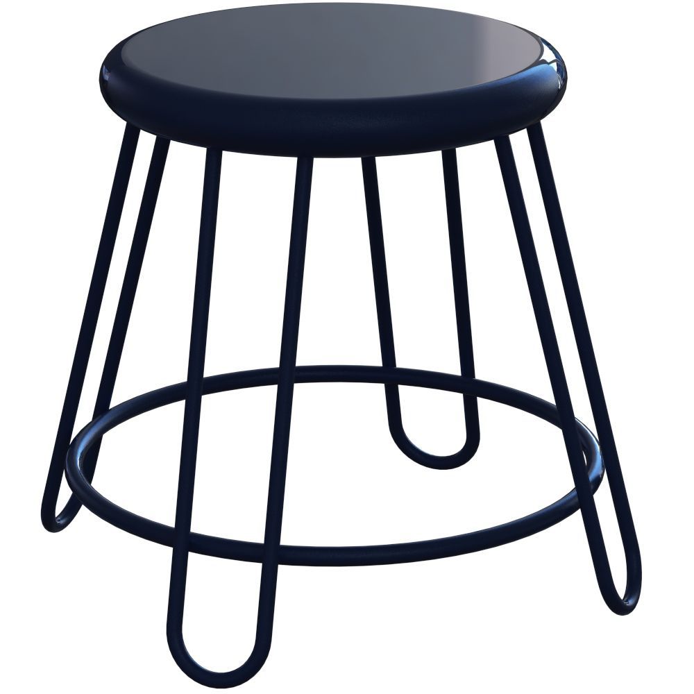 Contemporary stool - PARLOR - Madrax/Thomas Steele - powder-coated ...