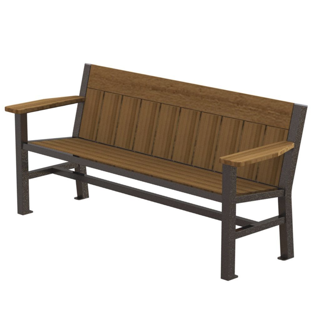 Contemporary public bench - MONONA - Madrax/Thomas Steele - ipe ...