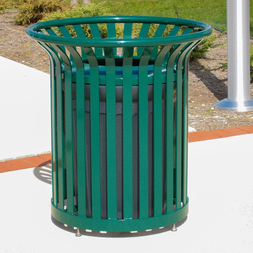 Public trash can - CARNIVAL - Madrax/Thomas Steele - powder-coated ...
