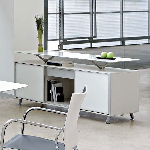 Low filing cabinet - BLOCK - Actiu - laminate / with hinged door / with ...