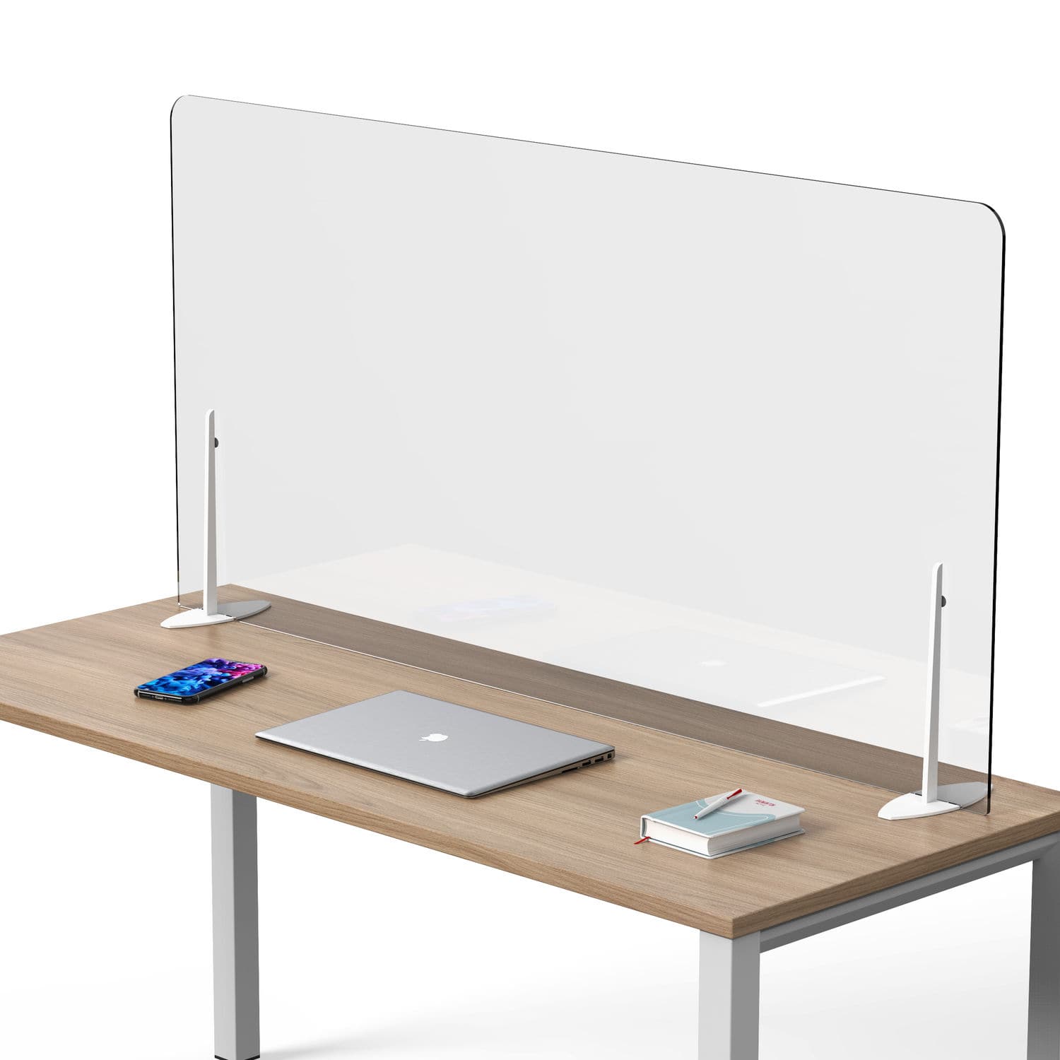 Desk mounted office divider - Actiu - glass / protective