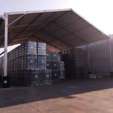 Square marquee tent - SUNSHADES - De Boer Structures Holding BV - PVC ...