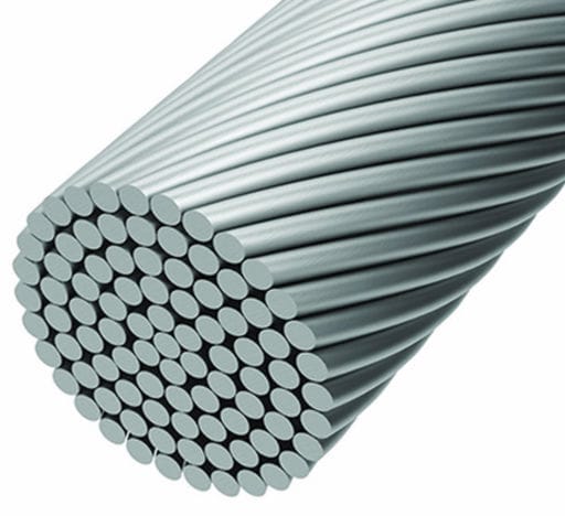 Tensile structure steel cable - Redaelli - open spiral strand