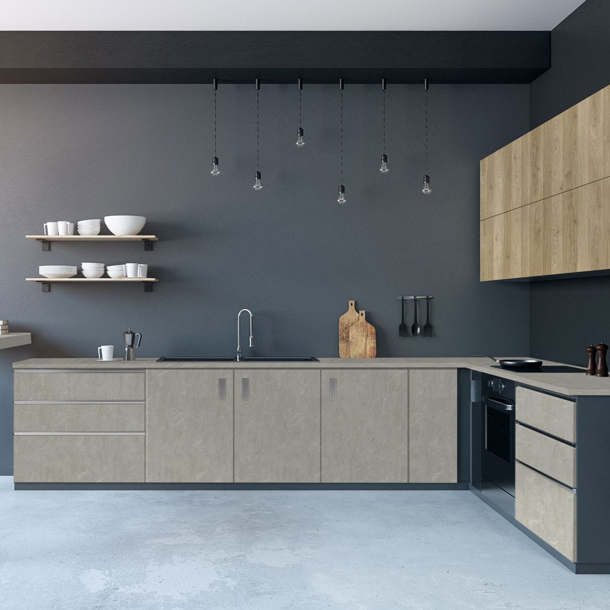 Interior panel - ROCKSTAR - SM'art - HPL / stone look / home