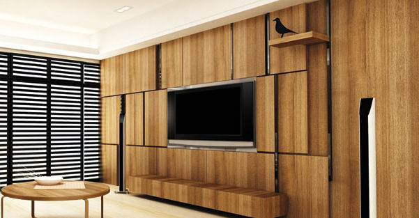 Glue-laminated wood construction panel - TIMBER - SM'art - for interior