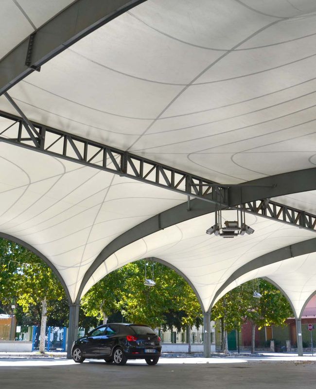 Metal frame tensile structure - Cross Vault - SPRECH S.r.l. - arch ...