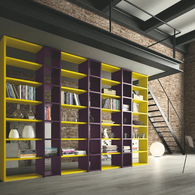 Free-standing bookcase - LOGIC SYSTEM-08 - Morassutti Arredamenti ...