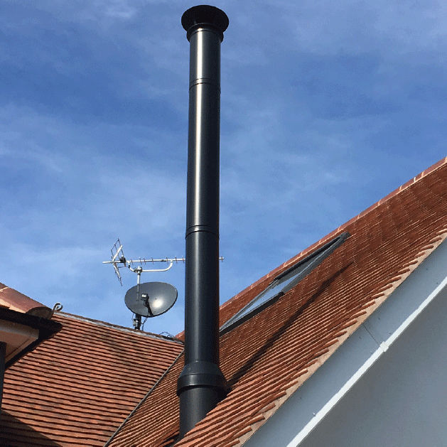 Stainless steel smoke flue - THERMINOX - CHEMINEES POUJOULAT - complete ...