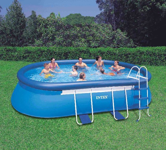 Self-supporting swimming pool - 28192 - INTEX - outdoor / above-ground ...