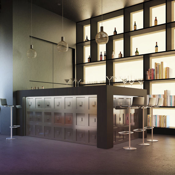 Bar counter - AG023 - POITOUX - wooden / laminate / melamine