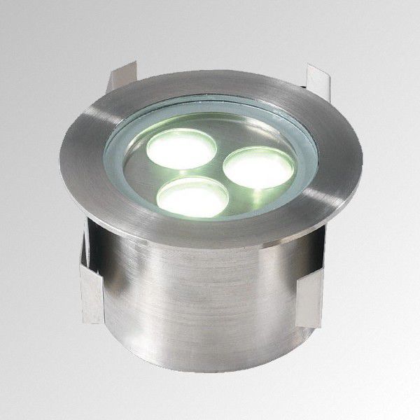 Recessed floor light fixture - AQUA 3 - TEKNI-LED - LED / round / IP68